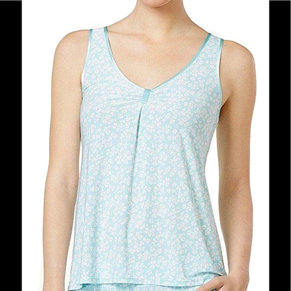 Alfani | Intimates & Sleepwear | Again Front Loop Floral Ginko Top X ...